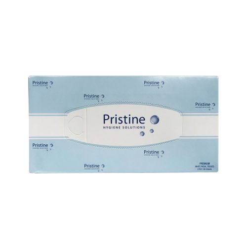 Pristine Premium Facial Tissue Flat Box 2 Ply 100 Tissues Per Box